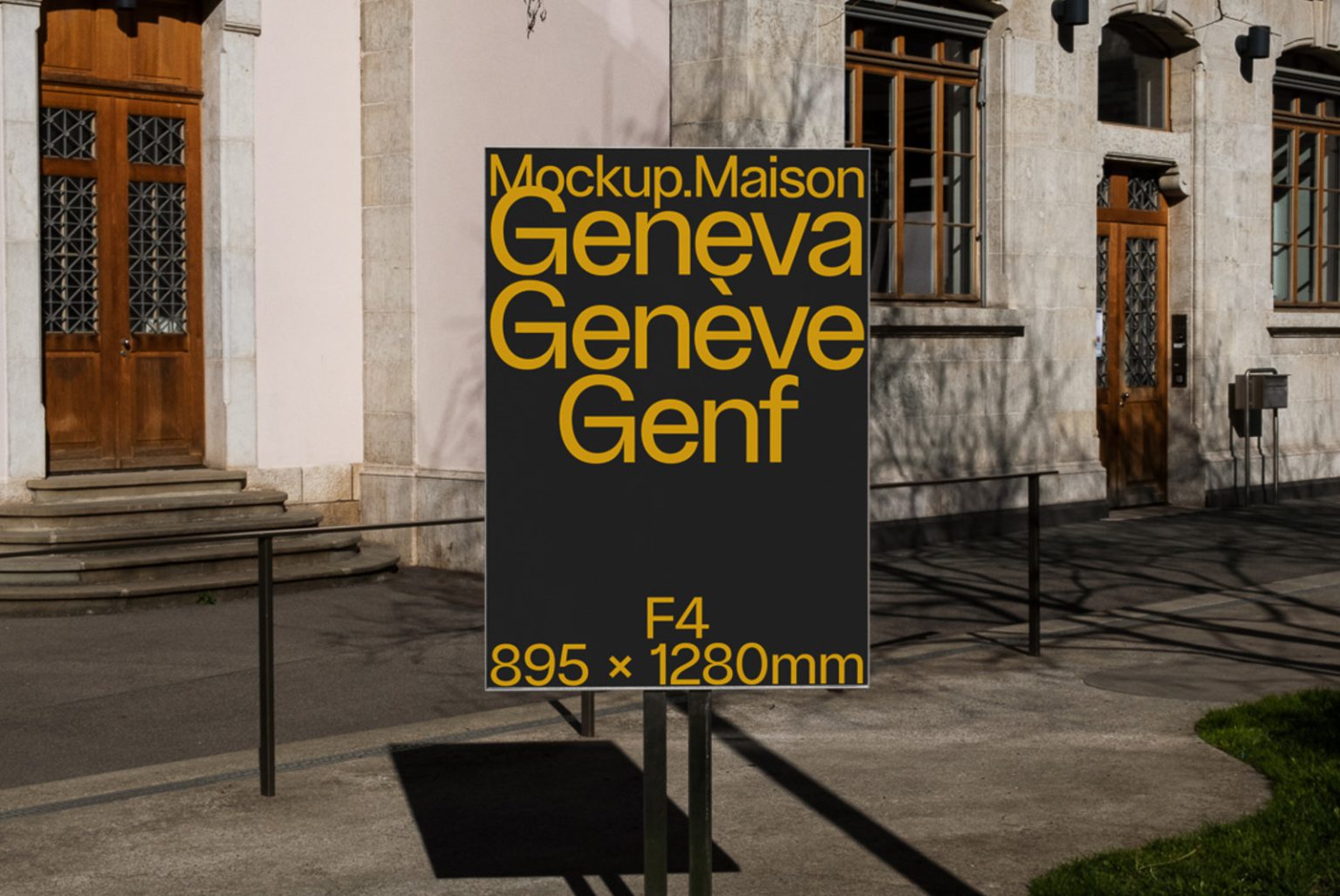 A4 Poster Table Mockup 01 — Supply.Family — Mockups, Fonts, Graphics ...