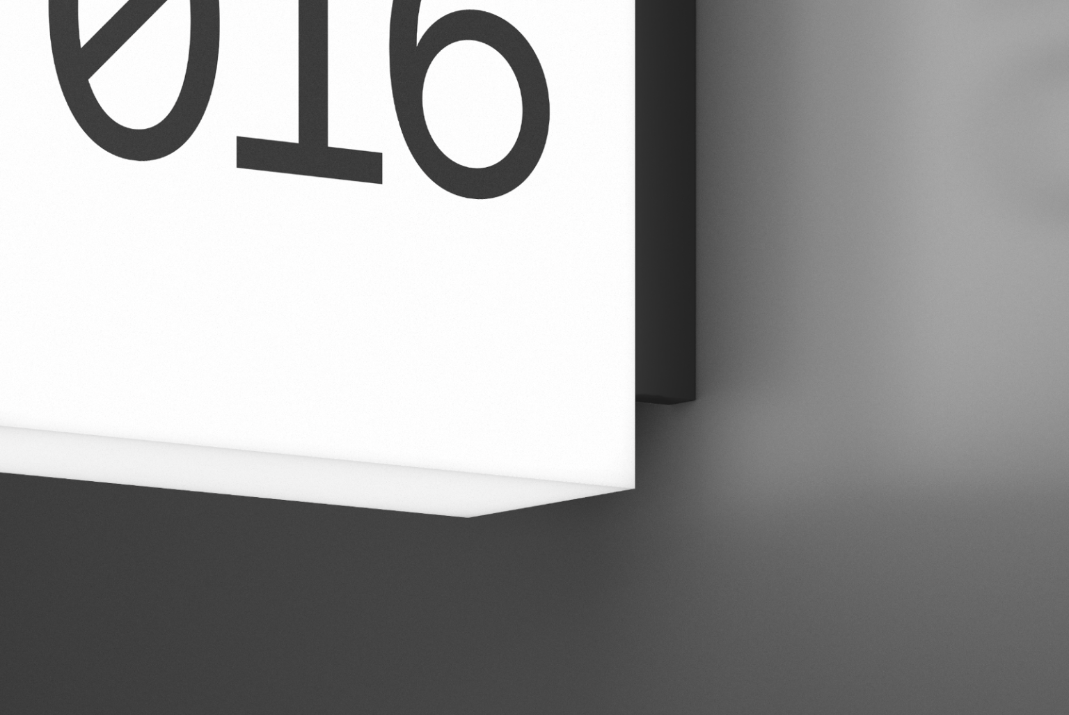 Wall Sign, Object Mockup | Supply.Family