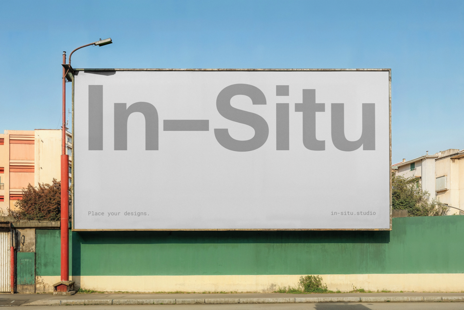Billboard Mockup In–Situ–001, Outdoor Mockup | Supply.Family