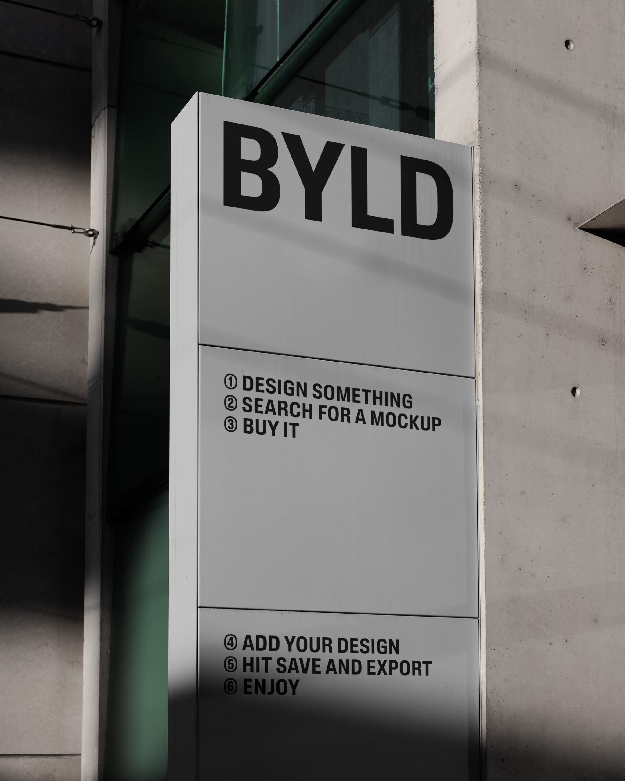 Sign 14 Mockup, Object Mockup | Supply.Family