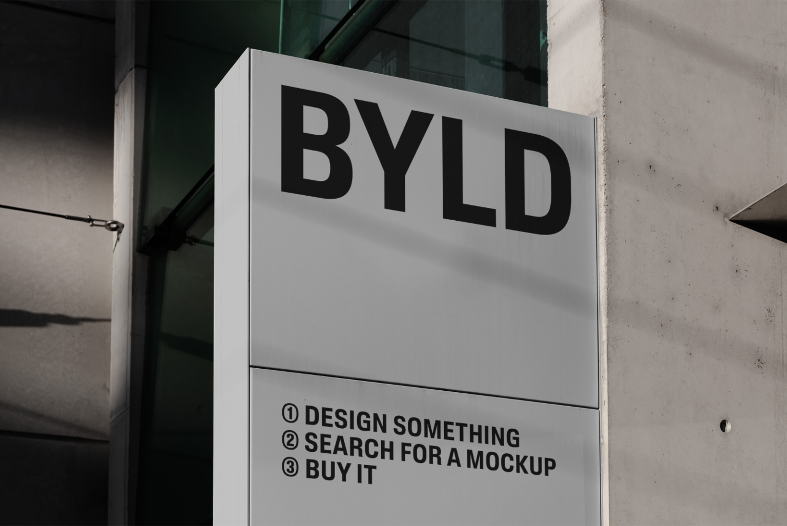 Sign 14 Mockup, Object Mockup | Supply.Family