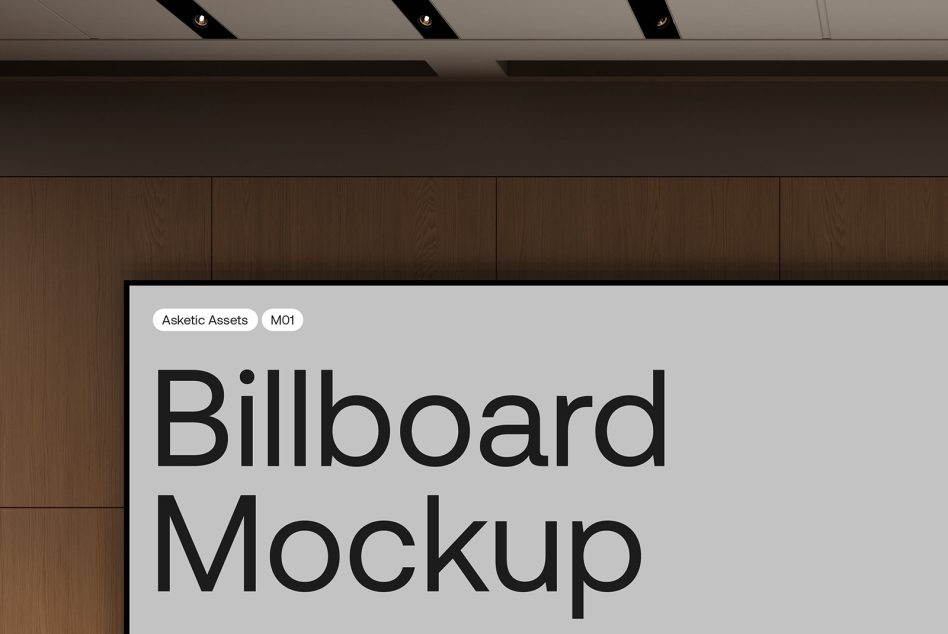 Large Screen Mockup M01, Event Screen Mockup | Supply.Family