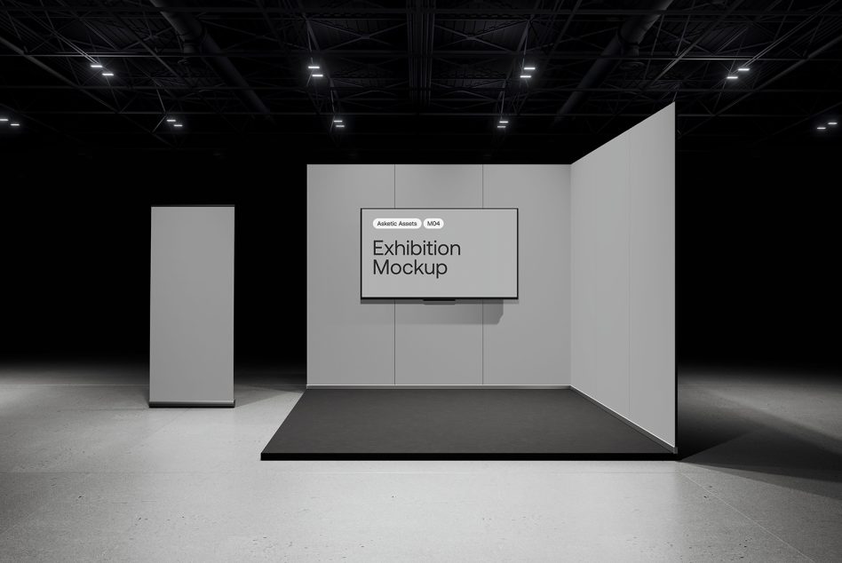 Modular Exhibition Mockup M04, Event Screen Mockup | Supply.Family