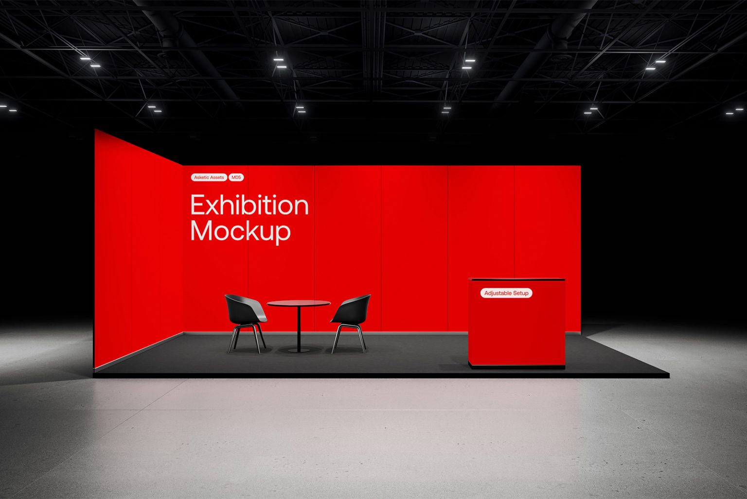 Modular Exhibition Mockup M05, Event Screen Mockup | Supply.Family