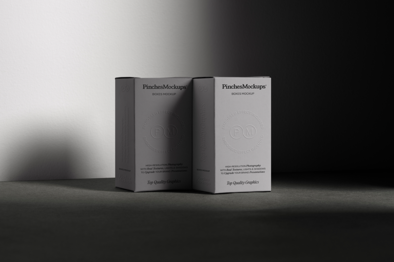 Embossed Boxes Mockup PMBM25, Object Mockup | Supply.Family
