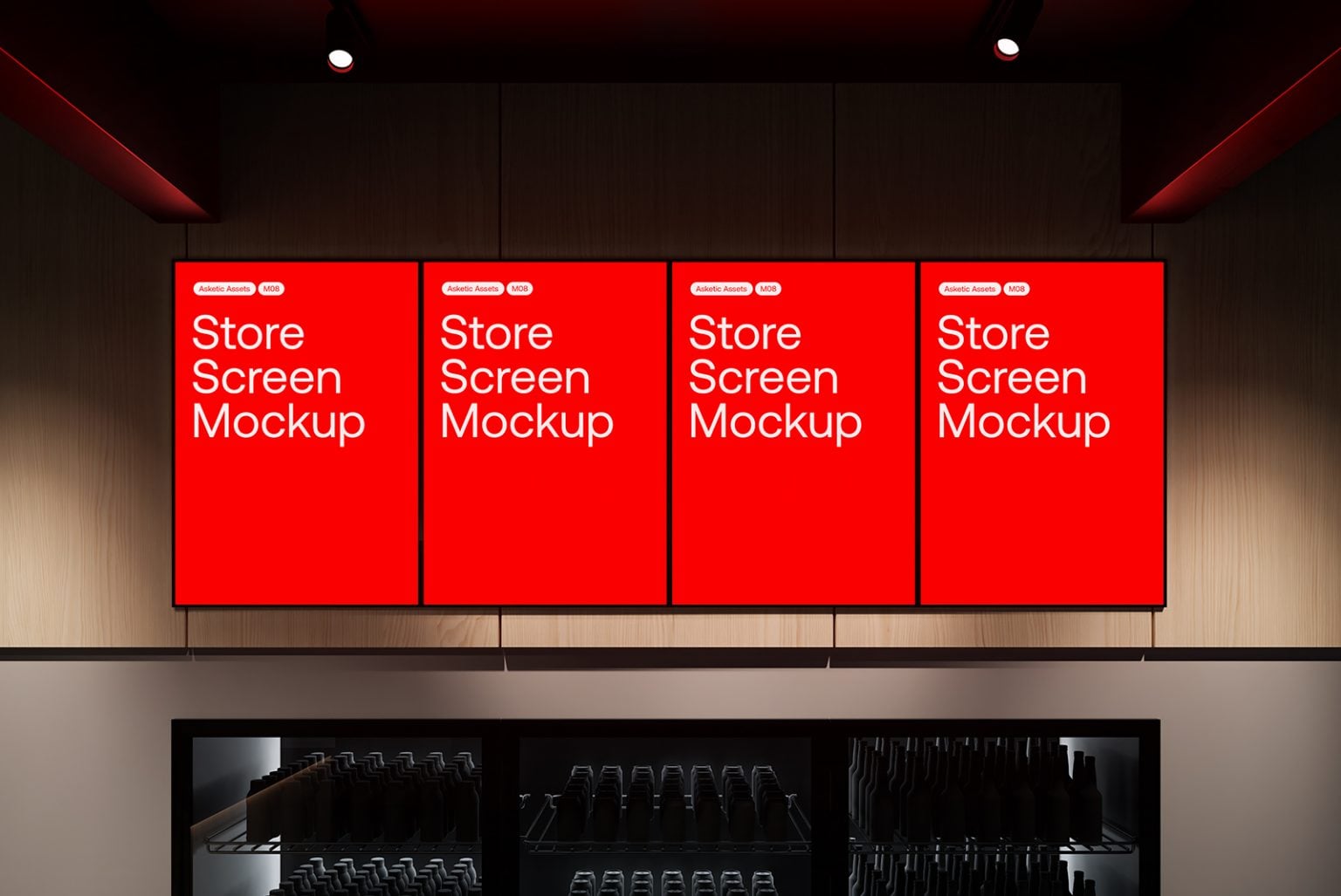 Store Screen Mockup M08, Event Screen Mockup | Supply.Family