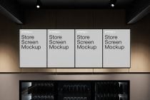 Store Screen Mockup M08, Event Screen Mockup | Supply.Family