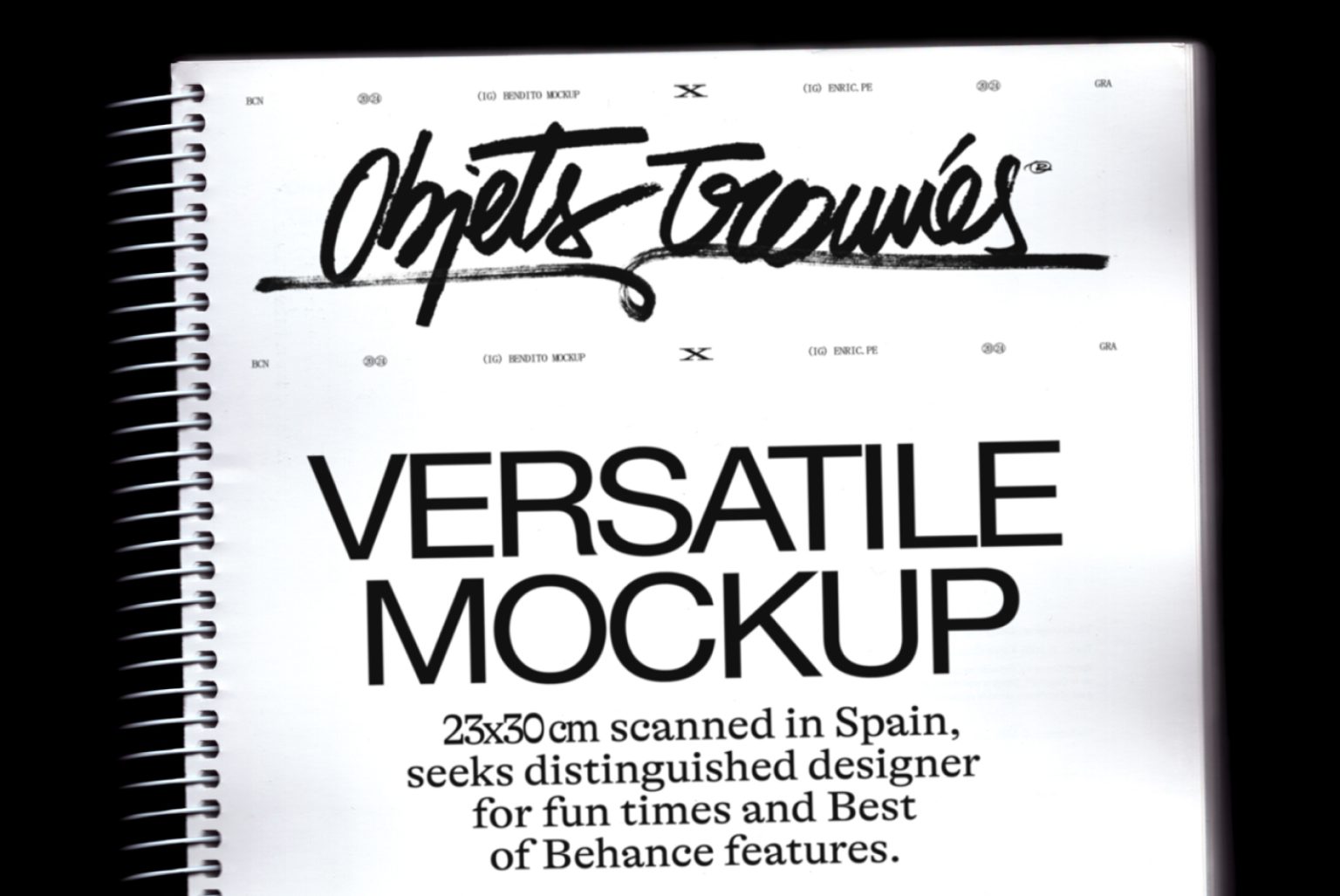 Notebook OTv101 Mockup, Object Mockup | Supply.Family