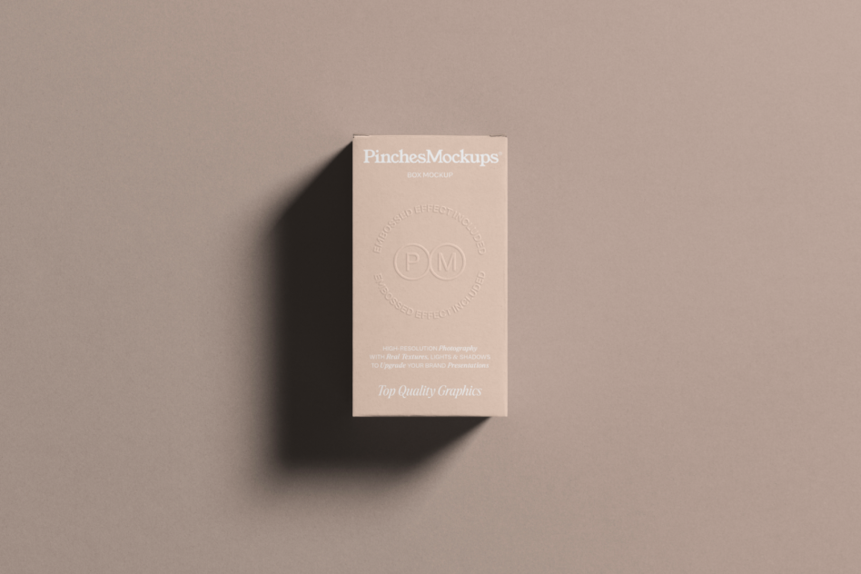 Embossed Box Mockup PMBM21, Object Mockup | Supply.Family