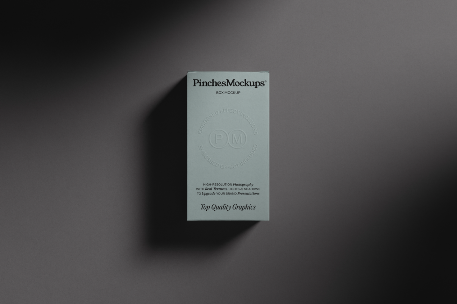 Embossed Box Mockup PMBM21, Object Mockup | Supply.Family