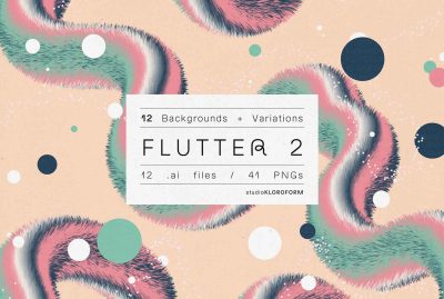 Flutter 2 - Feather Boa Backgrounds — Supply.Family — Mockups, Fonts ...