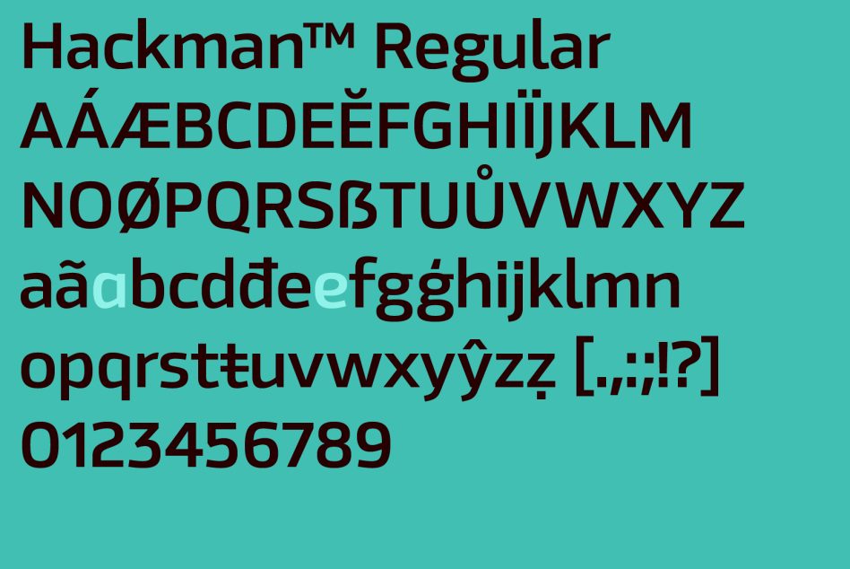 Hackman, Sans Serif Font | Supply.Family