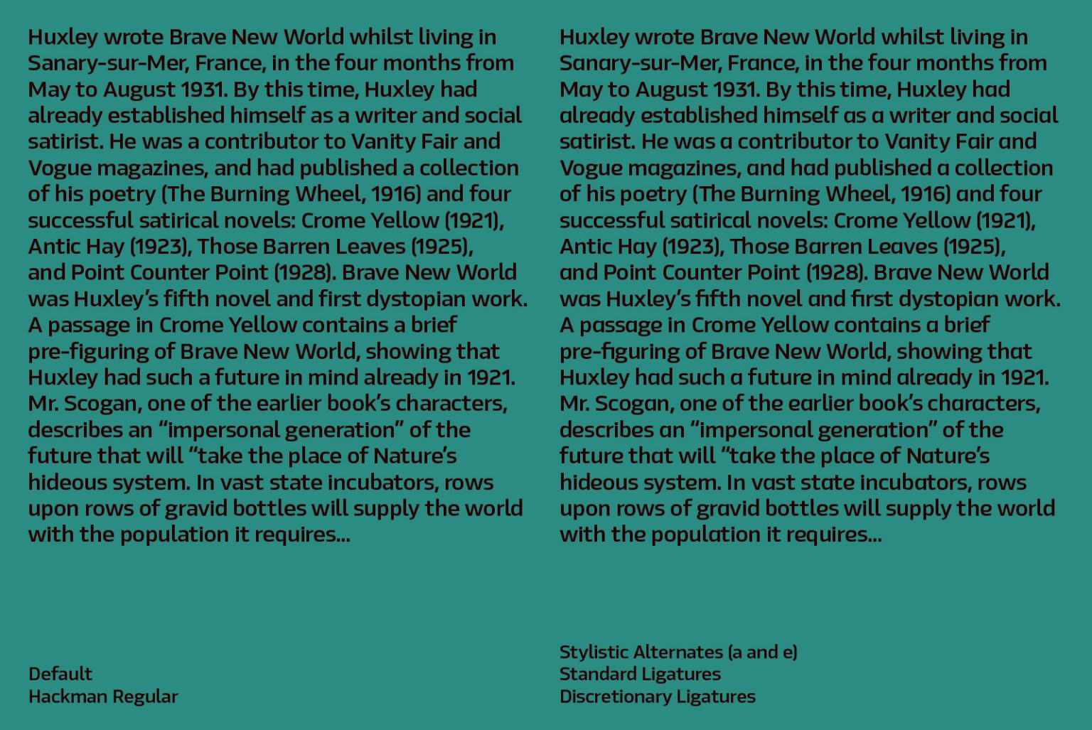 Hackman, Sans Serif Font | Supply.Family