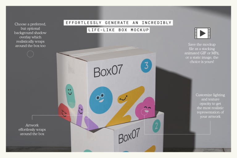 Packaging Box 07 Mockup (Animated!), Packaging Mockup | Supply.Family