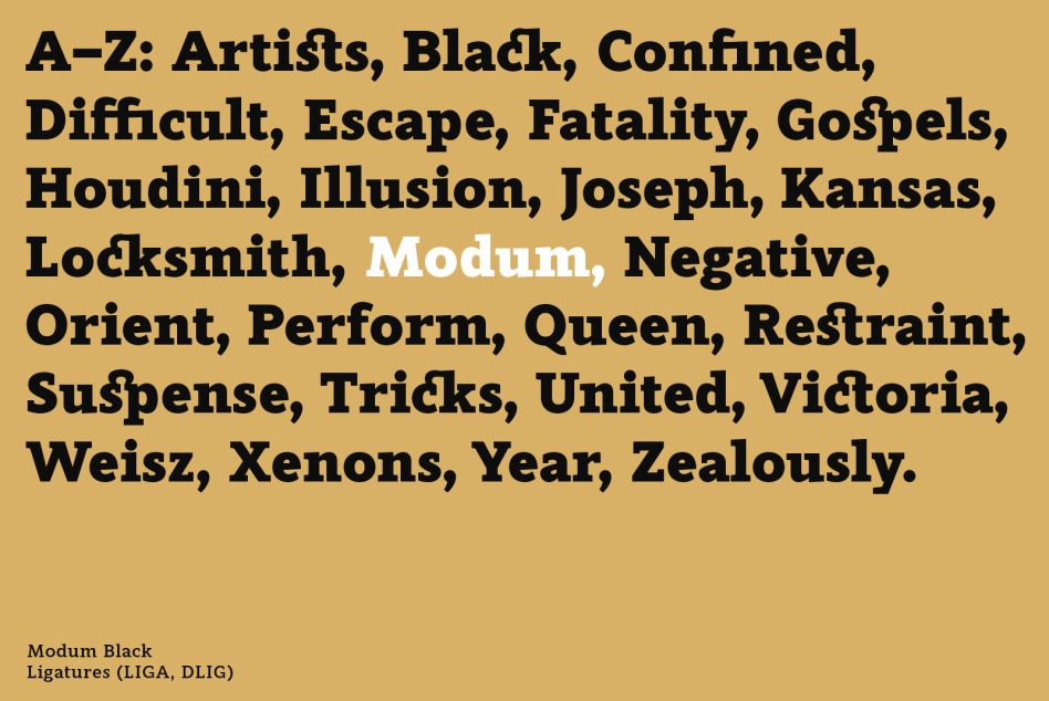 Modum, Serif Font | Supply.Family