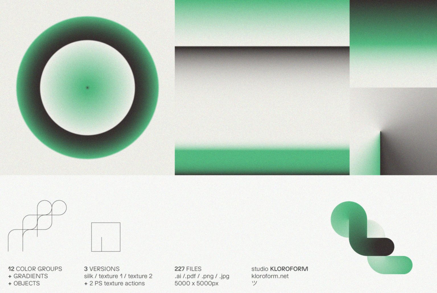 Gradients + Objects, Texture Graphic | Supply.Family