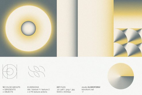 Gradients + Objects, Texture Graphic | Supply.Family