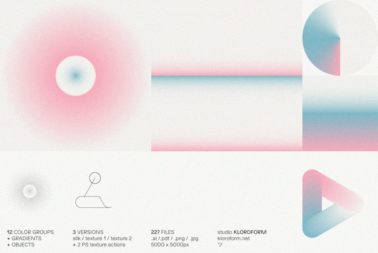 Gradients + Objects, Texture Graphic | Supply.Family