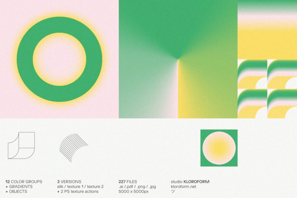 Gradients + Objects, Texture Graphic | Supply.Family