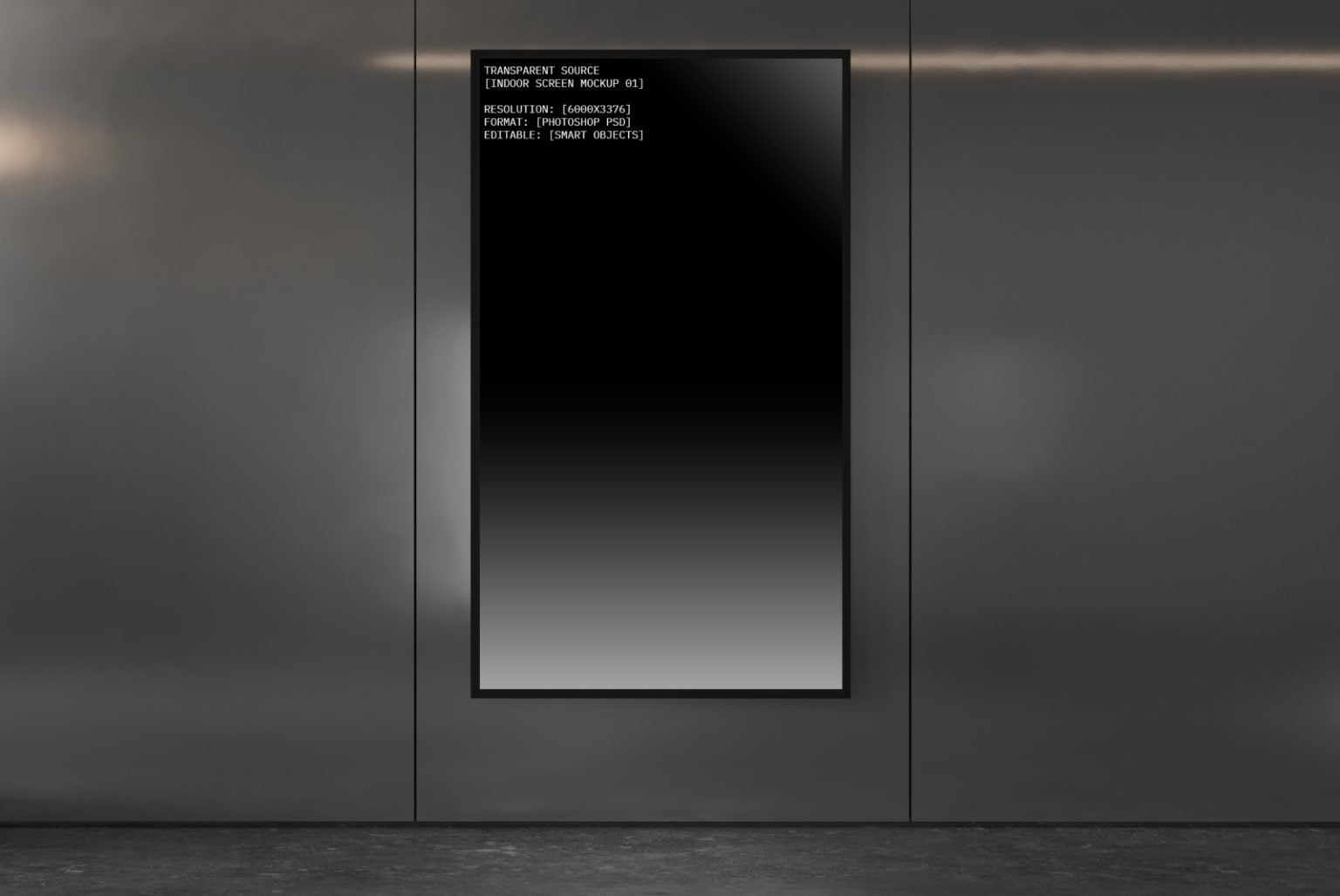 Indoor Screen Mockup 05, Event Screen Mockup | Supply.Family