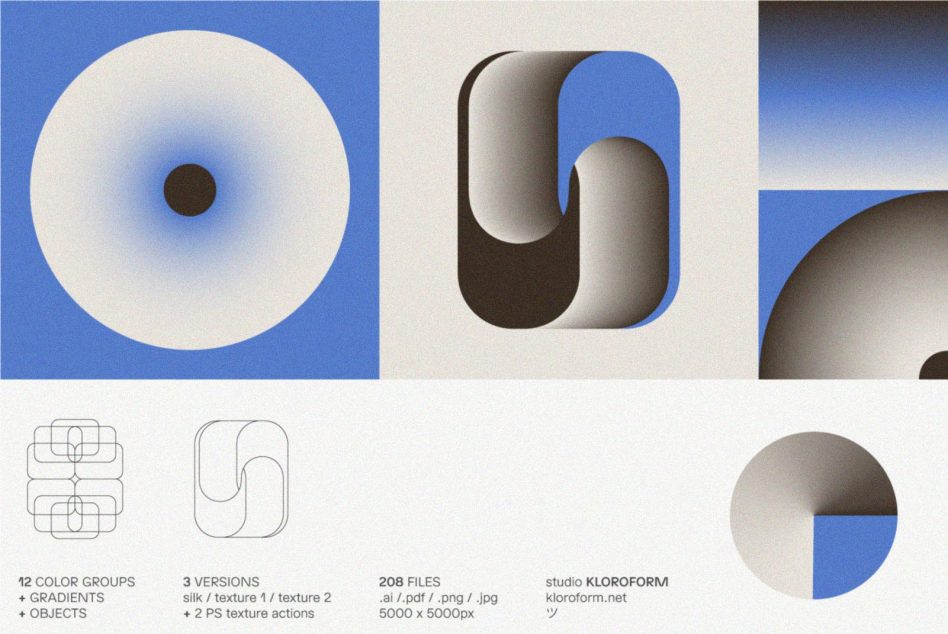 Gradients + Objects 3, Texture Graphic | Supply.Family