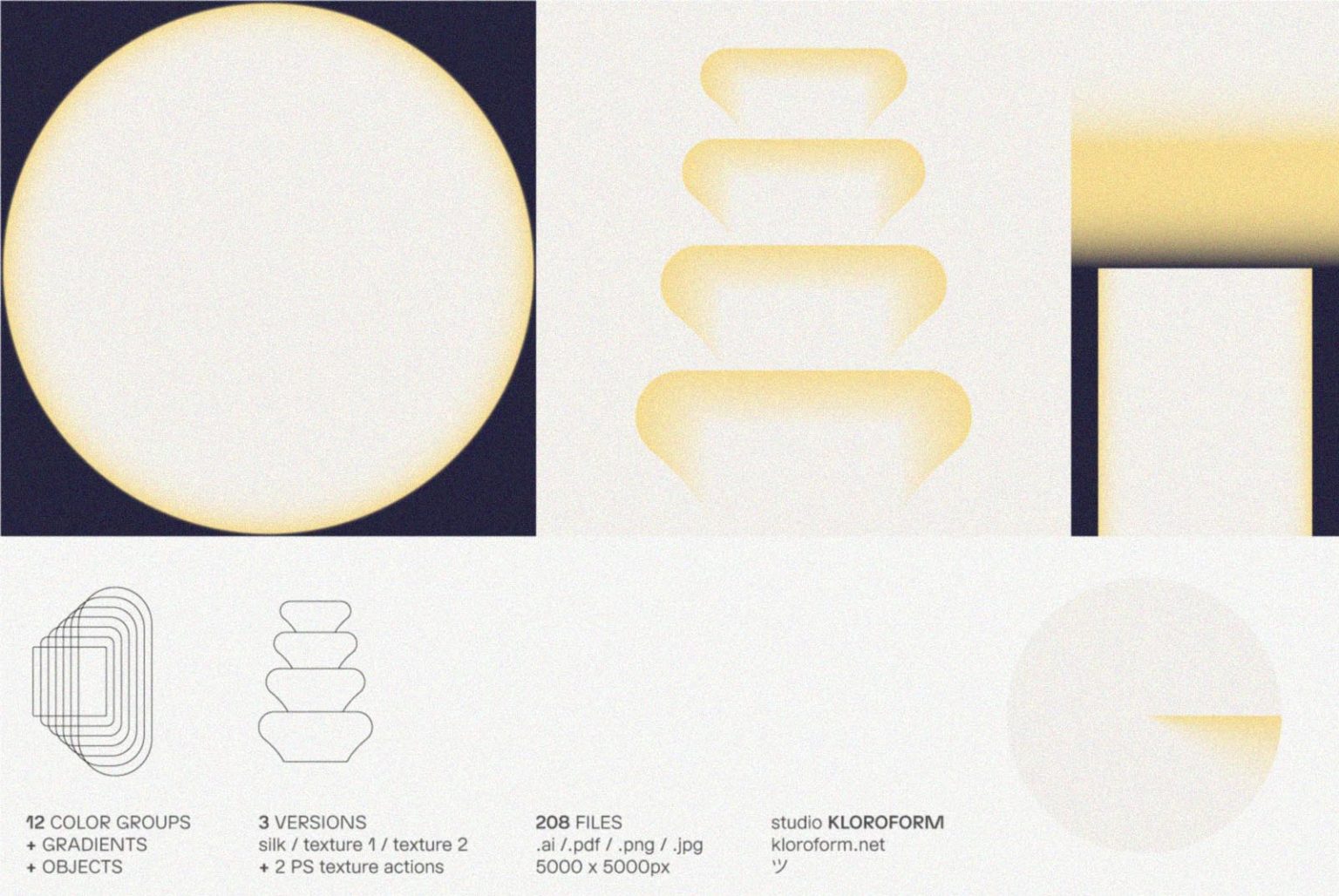 Gradients + Objects 3, Texture Graphic | Supply.Family