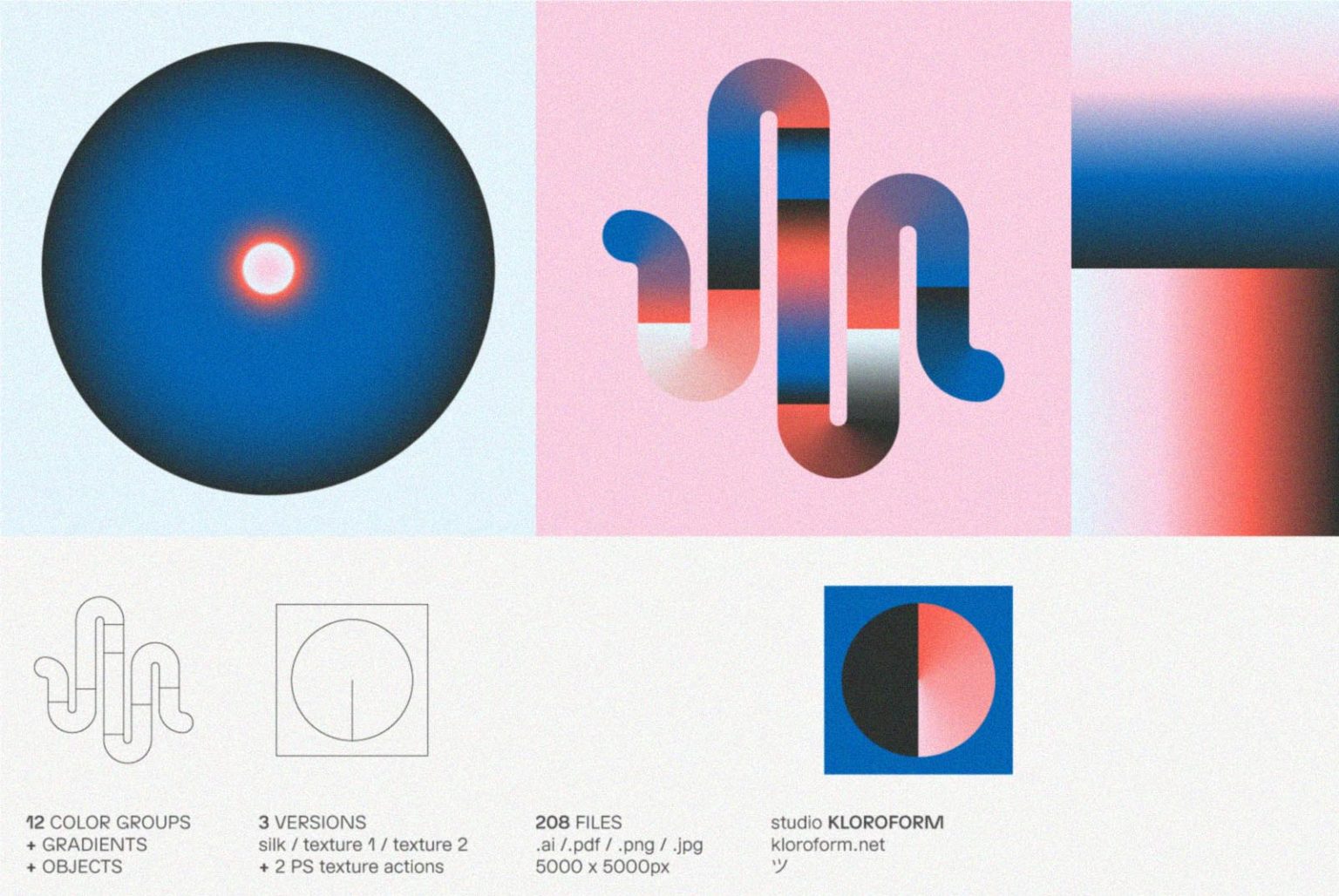 Gradients + Objects 3, Texture Graphic | Supply.Family