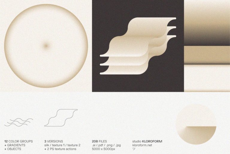 Gradients + Objects 3, Texture Graphic | Supply.Family