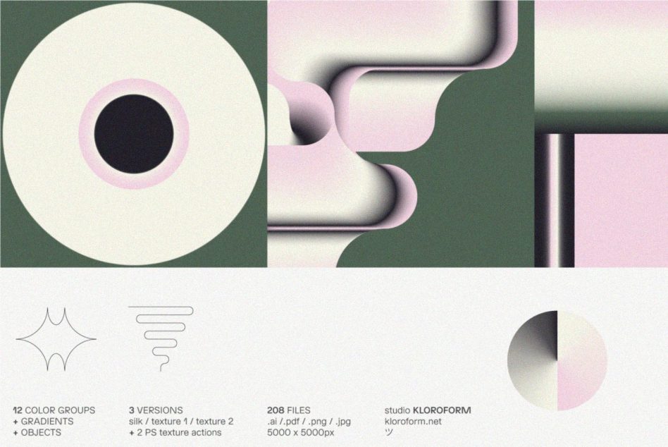 Gradients + Objects 3, Texture Graphic | Supply.Family