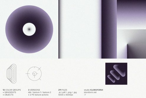 Gradients + Objects 2, Vector Graphic | Supply.Family