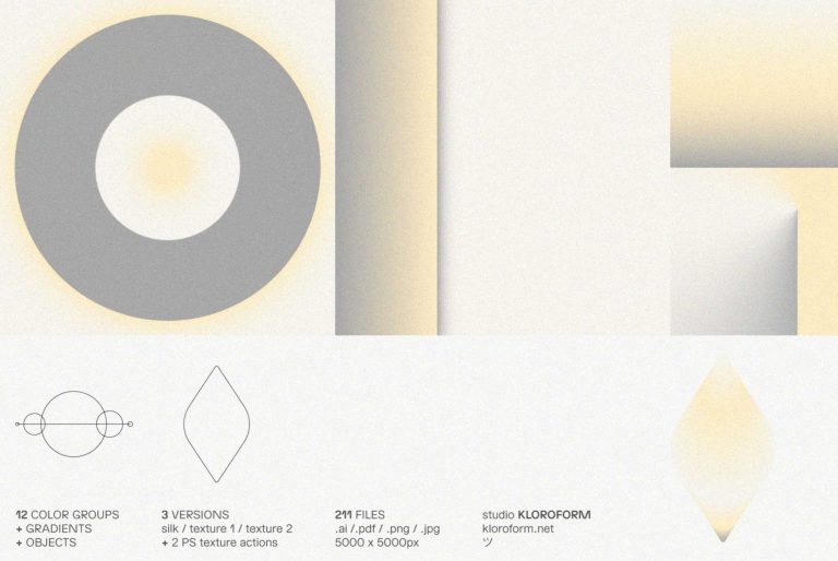 Gradients + Objects 2, Vector Graphic | Supply.Family