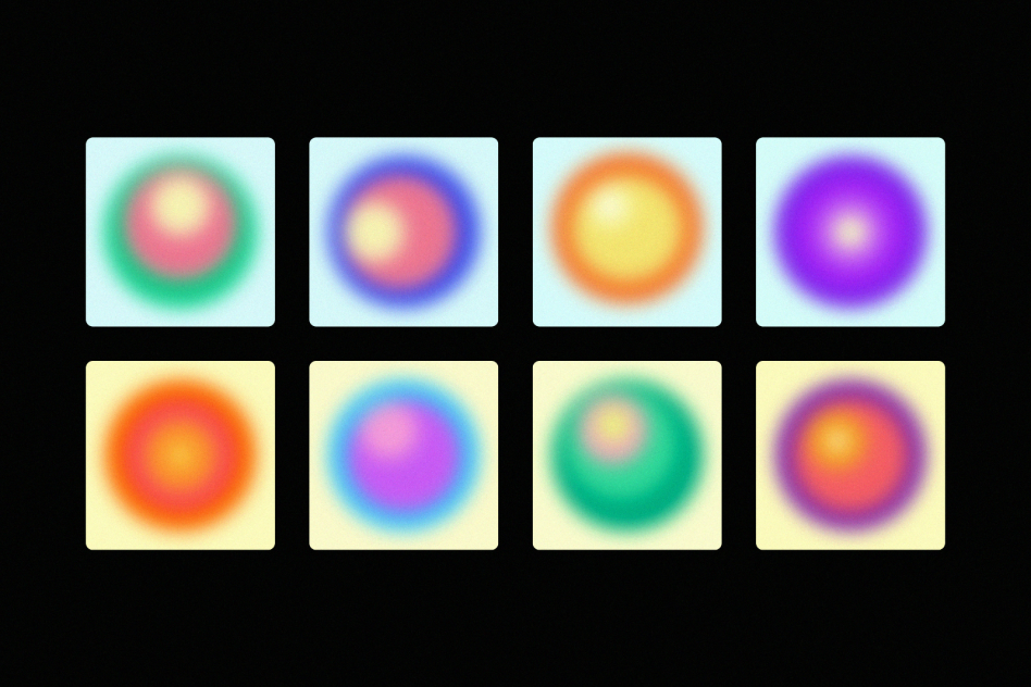 Round Circle Gradient Textures Pack, Texture Graphic | Supply.Family
