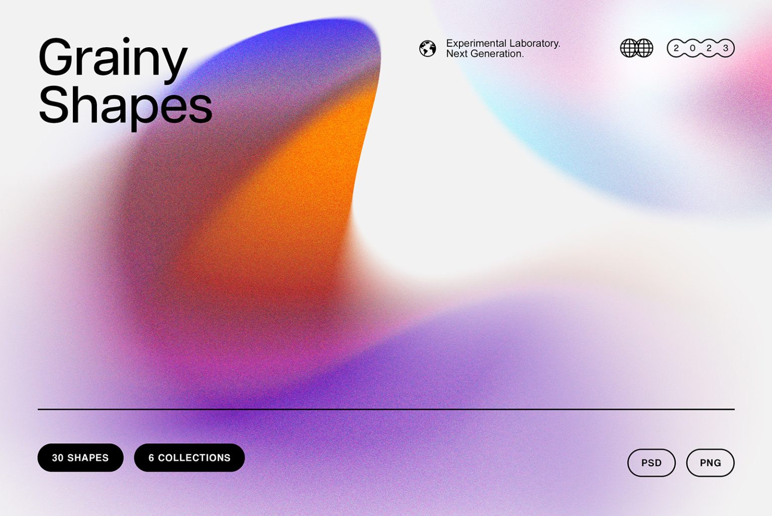 Chroma Gradient Shapes Collection, Texture Graphic | Supply.Family