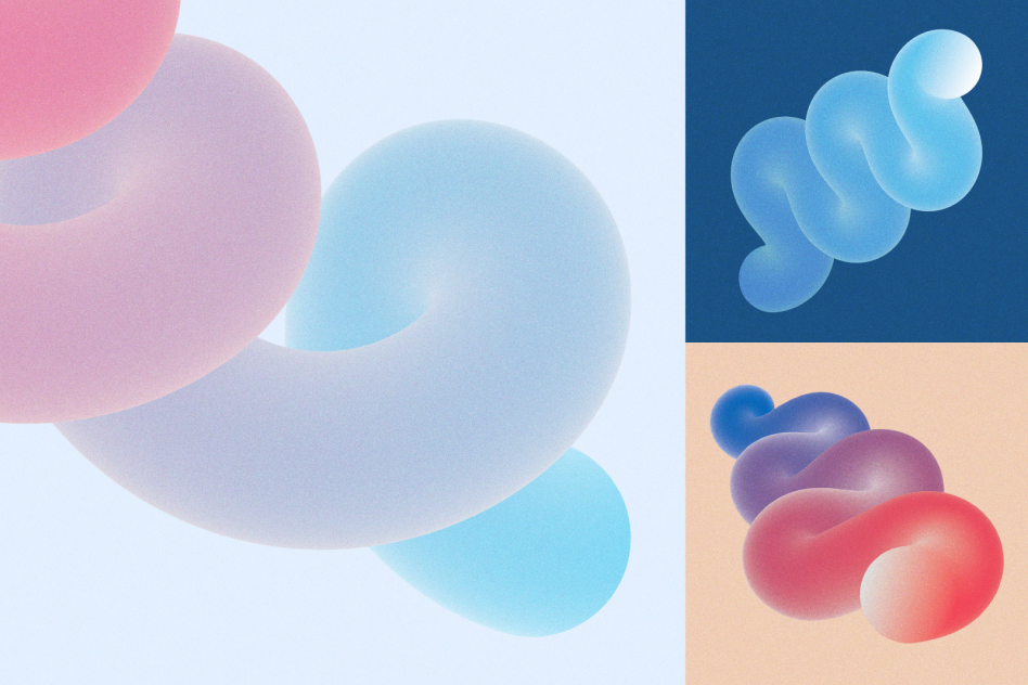 Blender: Gradient Blends Collection, Texture Graphic | Supply.Family