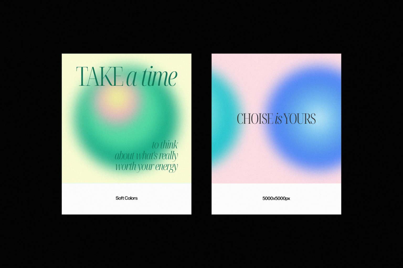 Round Circle Gradient Textures Pack, Texture Graphic | Supply.Family