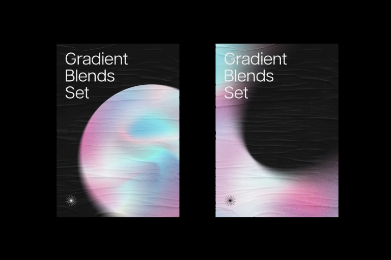 Chroma Gradient Shapes Collection, Texture Graphic | Supply.Family