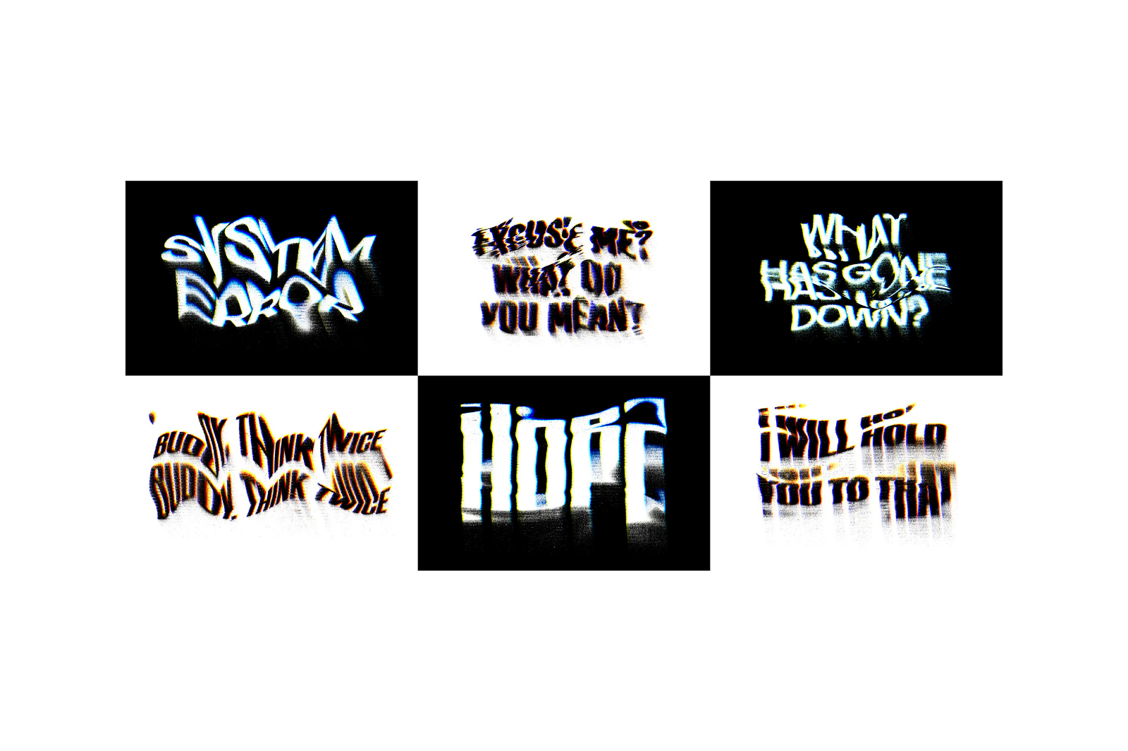 Distortion Text Effects Collection, Photoshop Effect Graphic | Supply ...