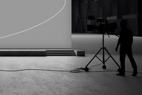 Large Screen Standard Mockup 07, Event Screen Mockup | Supply.Family