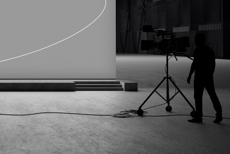 Large Screen Standard Mockup 07, Event Screen Mockup | Supply.Family