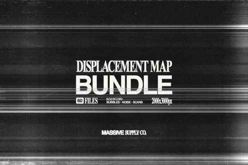 DISPLACEMENT MAP BUNDLE | 60 PSD DISPLACEMENT MAPS, Texture Graphic ...