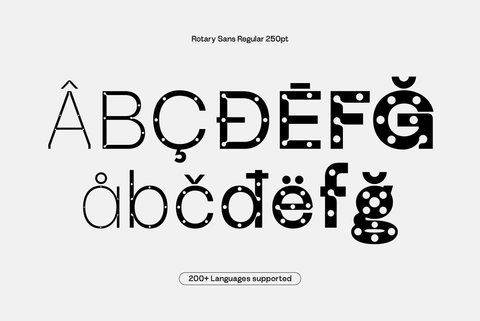 Rotary Sans, Sans Serif Font | Supply.Family