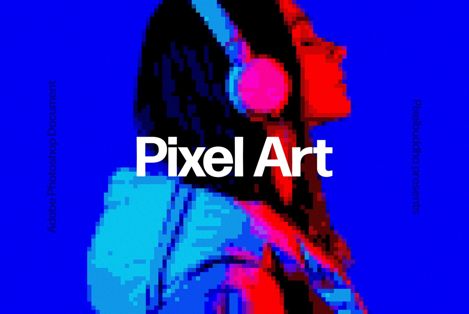 Acid Pixel Art Effect, Photoshop Effect Graphic | Supply.Family