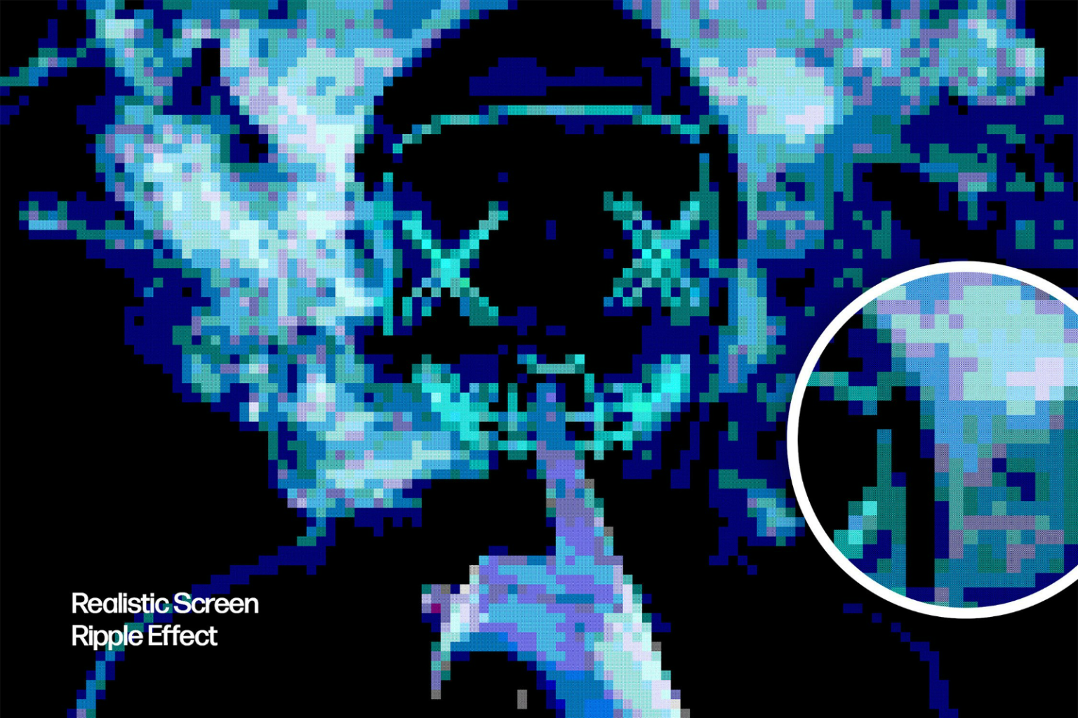 Acid Pixel Art Effect, Photoshop Effect Graphic | Supply.Family