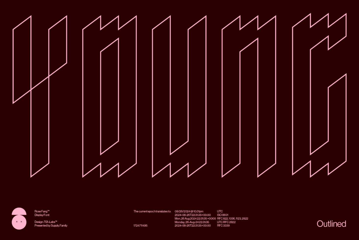 Rose Fang™, Display Font | Supply.Family