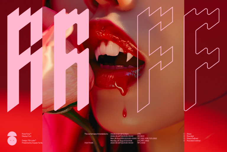 Rose Fang™, Display Font | Supply.Family