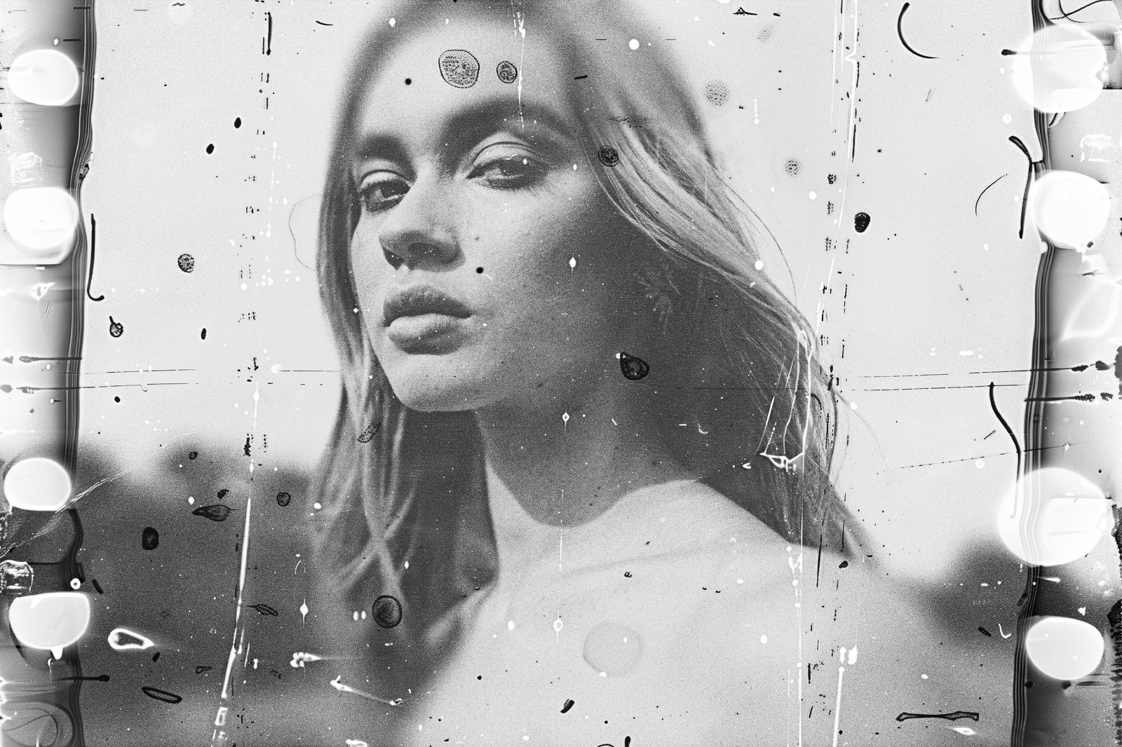 Monochrome Retro Film Photo Effect, Photoshop Effect Graphic | Supply ...
