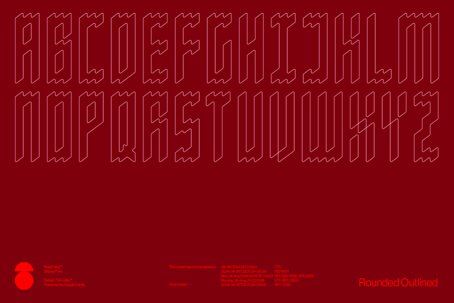 Rose Fang™, Display Font | Supply.Family