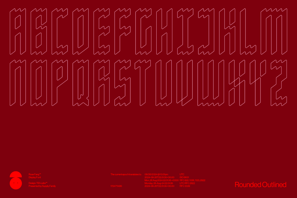 Rose Fang™, Display Font | Supply.Family