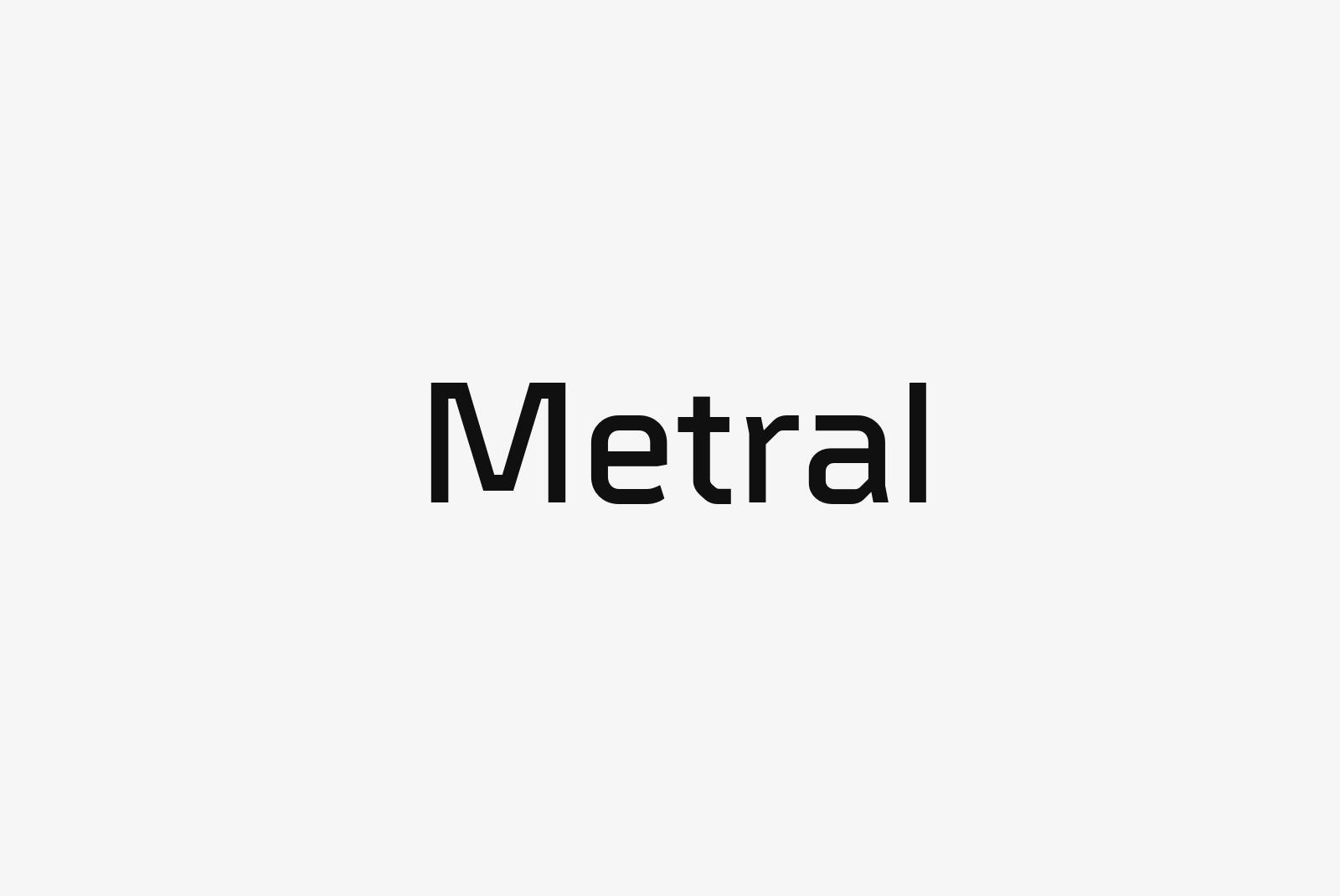 Metral, Sans Serif Font | Supply.Family