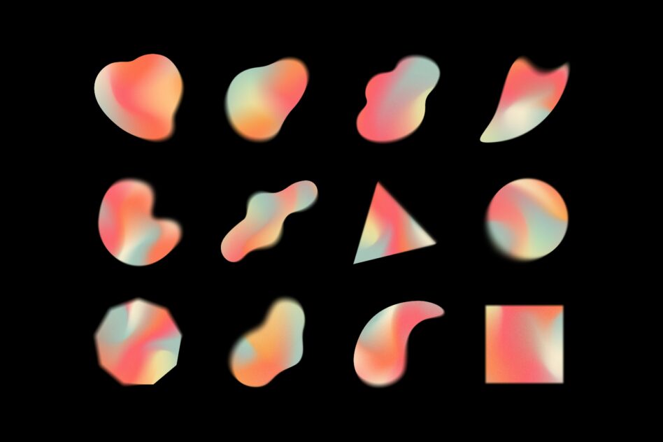 Gradient Shapes Collection, Texture Graphic | Supply.Family